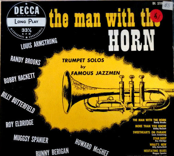 Man With A Horn, Trumpet Solos by Famous Jazzmen by Various – Record ...