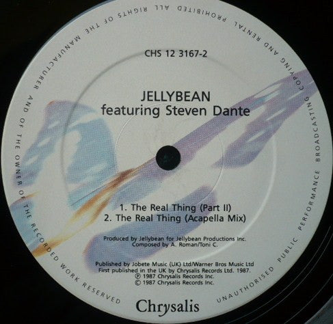 The Real Thing by John "Jellybean" Benitez Featuring Steven Dante ...