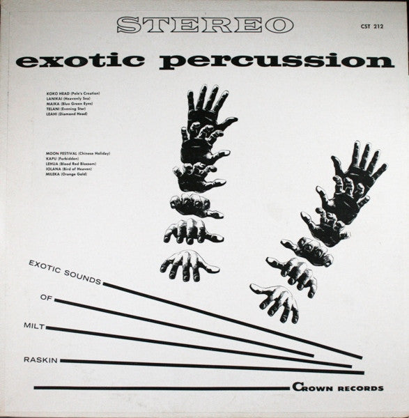 Exotic Percussion by Milt Raskin – Record Selector