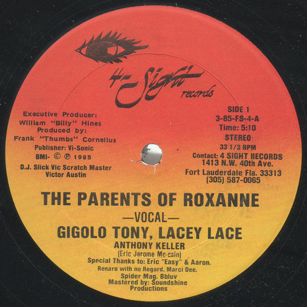 The Parents Of Roxanne by Gigolo Tony, Lacey Lace – Record Selector